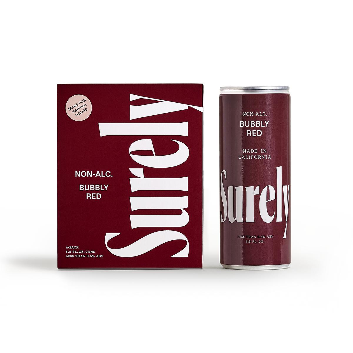 Non-Alcoholic Bubbly Red Can 4-Pack – Love Child